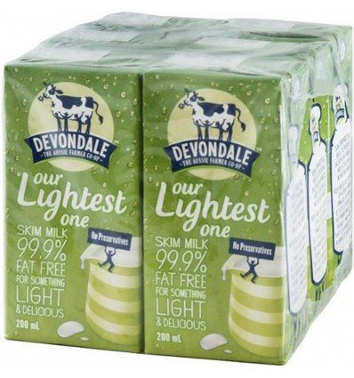Amazon.com : Devondale Our Lightest One Skim Milk 200ml : Everything Else