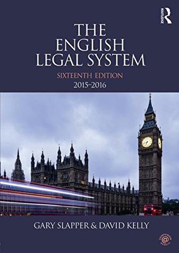 The English Legal System: 2015-2016: Amazon.co.uk: Kelly, David ...