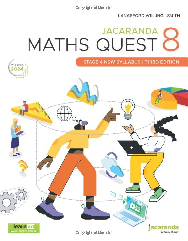 Amazon | Jacaranda Maths Quest 8 Stage 4 NSW Syllabus, 3e learnON and Print (Maths Quest for New ...