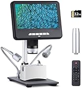 Amazon.com : Koolertron 7" LCD Digital Microscope with 32G TF Card,12MP ...
