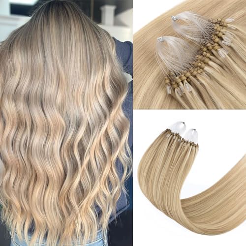 Amazon.com : Senmy Micro Link Hair Extensions Human Hair 1g/strand ...
