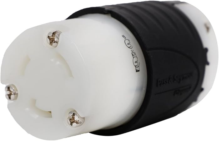 NEMA L5-30R Connector - Rated for 30 Amps, 125V, 3-Wire - Iron Box Part ...