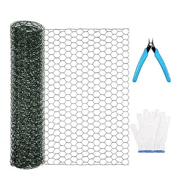 Atoke Chicken Wire 40cmx3M | 25mm Holes with Cutting Plier Gloves ...