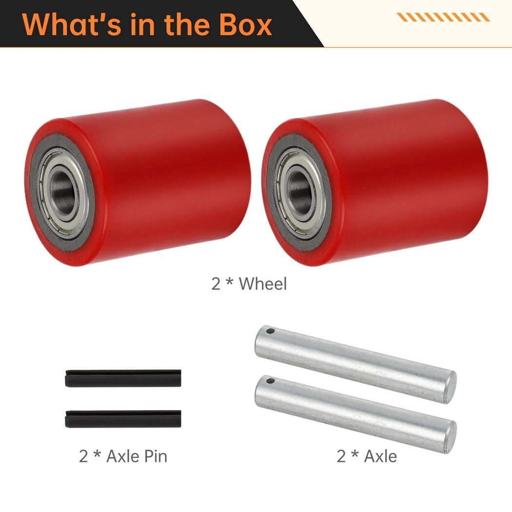 Homaisson 1 Pair Pallet Jack Load Wheels, Manual Pallet Jack Truck ...