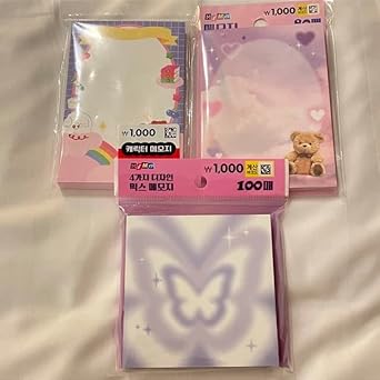 Korean Daiso Note Pad Trading Card: Amazon.com: Office Products