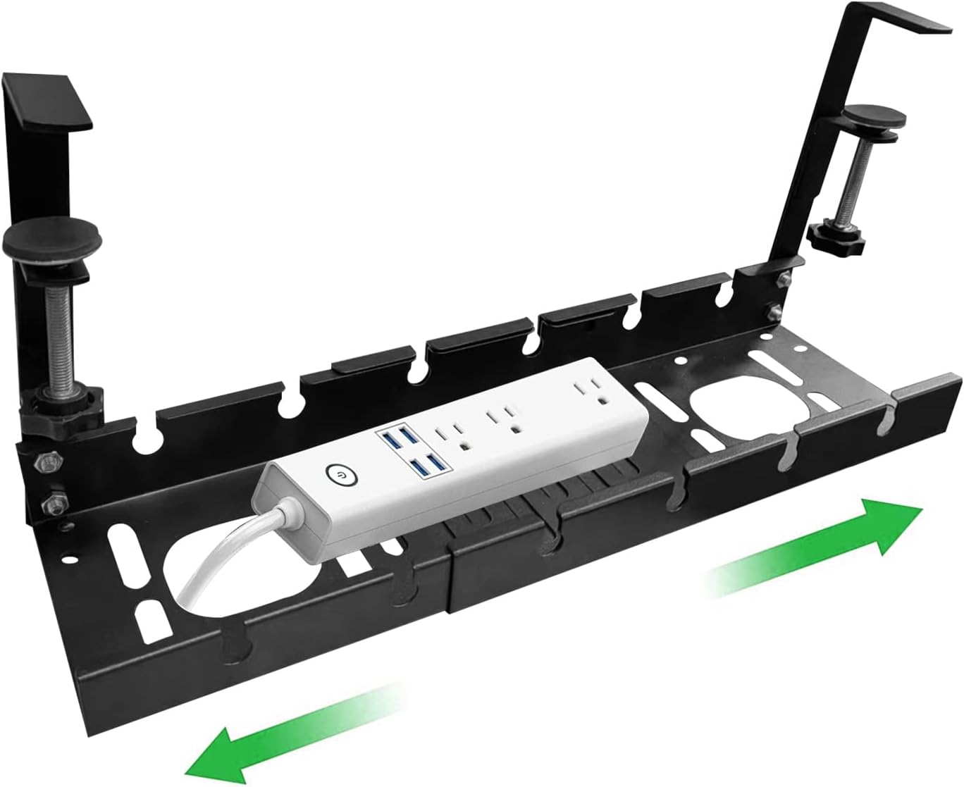 Amazon.com: 2023 Under Desk Cable Management Tray, GoBudsGo Retractable ...