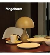 MAGCHARM Mushroom Lamp, Cordless Table Lamp with 5W LED Beads, Opal ...