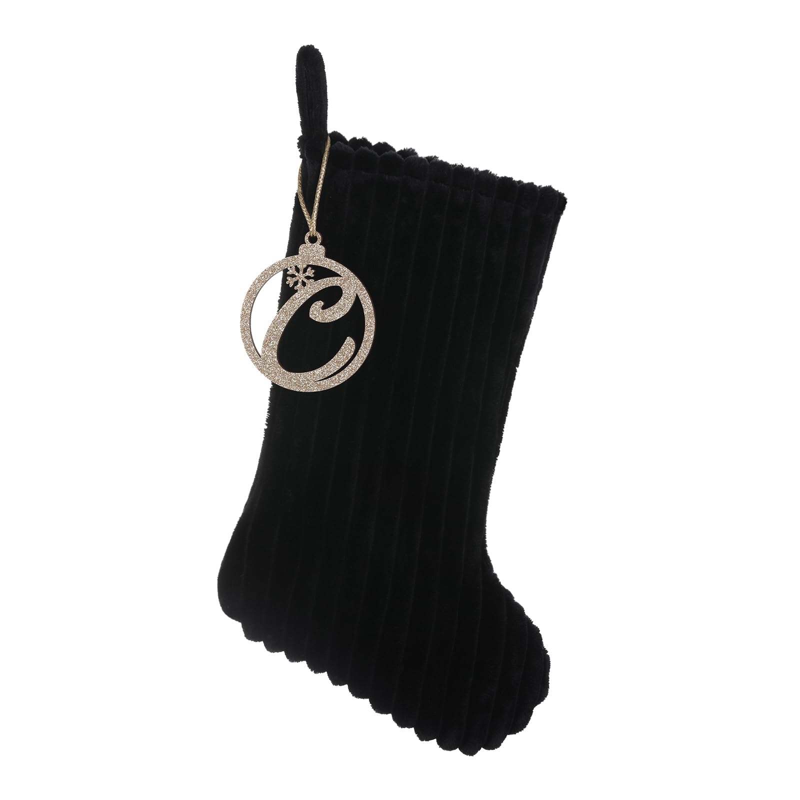 Amazon.com: Pxniy 19.5 Inch Embossed Stripe Christmas Stocking ...