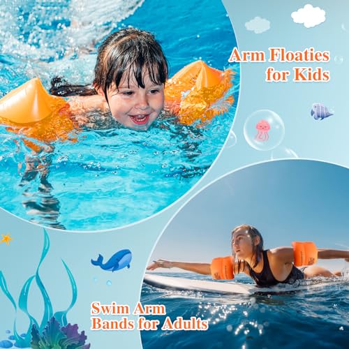Snapklik.com : Wowelife Arm Floaties For Kids, Inflatable Swim Arm ...