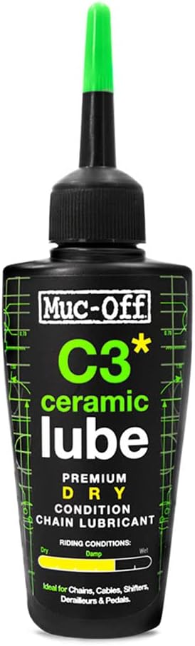 Muc-Off C3 Ceramic Dry Chain Lube Trocken Kettenöl Fahrrad, 120 ml ...