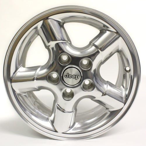 Amazon.com: Jeep 15 Inch Wrangler Cherokee Wagoneer Polished Wheels ...