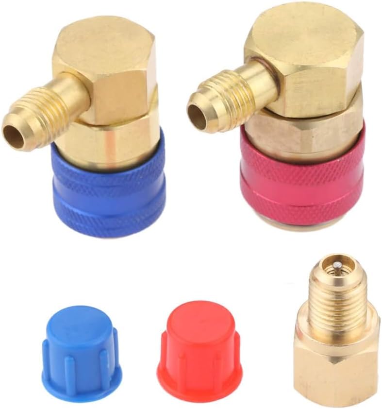 Amazon.com: AC R12 to R134A Conversion Quick Connect Coupler Kit, 90 ...