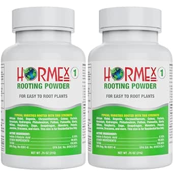Amazon.com : Hormex Rooting Powder #1 (2 Pack) - Rooting Hormone for ...