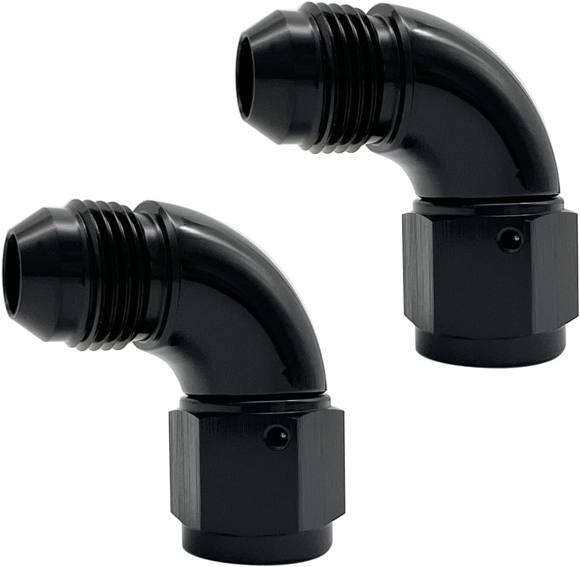 Amazon.com: KRD PERFORMANCE 2 PCS 90 Degree Aluminum -6 AN Male to AN6 ...