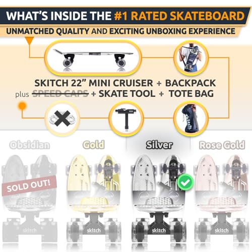 Snapklik.com : SKITCH Complete Skateboard Gift Set For All Ages 22" X 6 ...