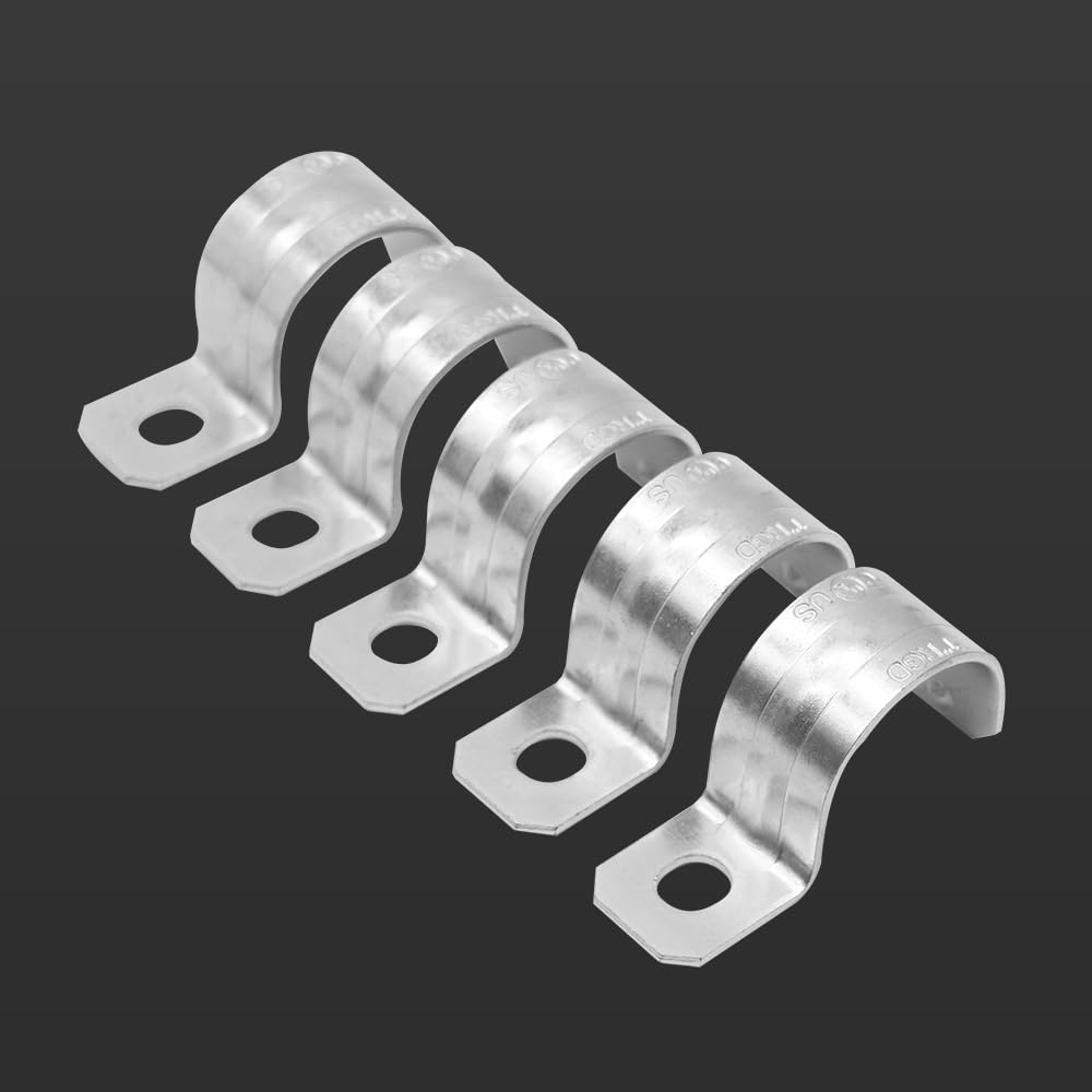 Snapklik.com : AIRTAK 25 Pcs 1 Hole 1 Inch Zinc-Plated Steel Pipe Clamp