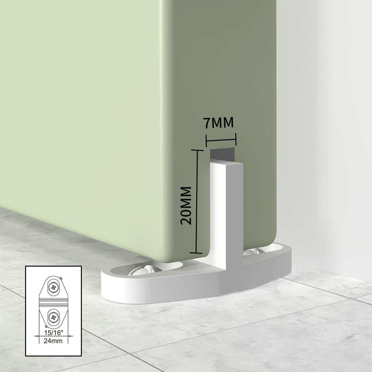 Snapklik.com : JUGREAT Silver Aluminum T-Guide For Sliding Barn Door ...