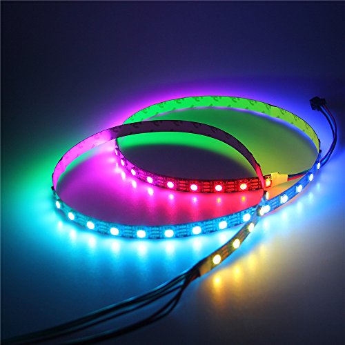 ALITOVE 3.2ft 60 Pixels WS2812B Individual Addressable RGB LED Strip ...