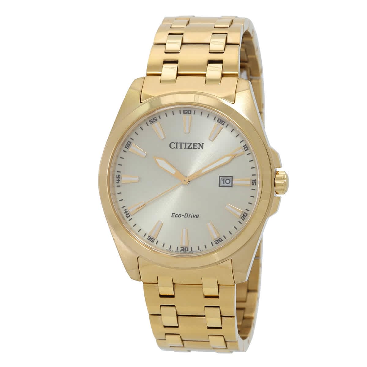 Buy Citizen Men Eco-Drive Gold Dial Classic Peyton Watch - BM7532-54P ...