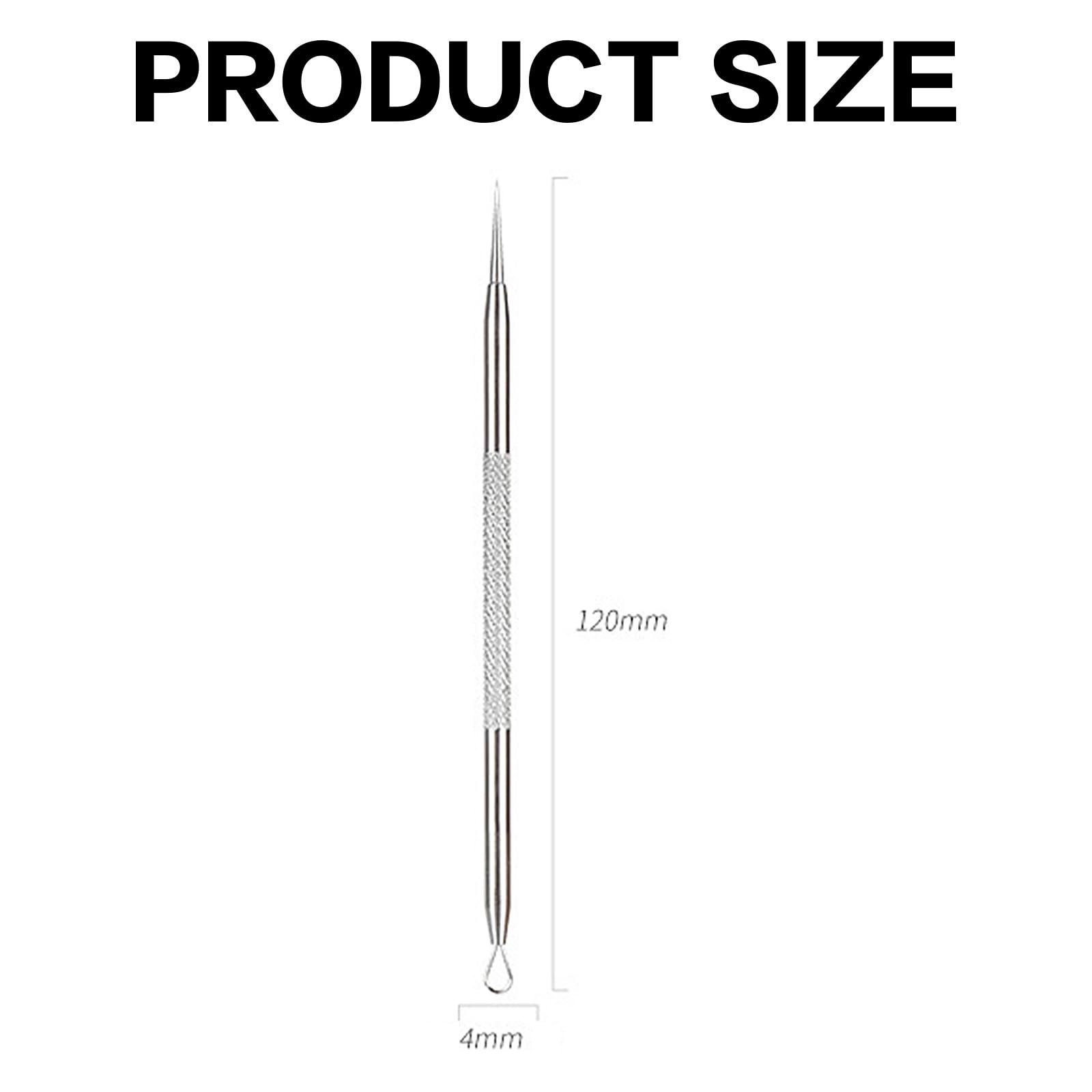 Stainless Steel Lancet Needle Acne Blackhead Remover Pimple Extractor ...