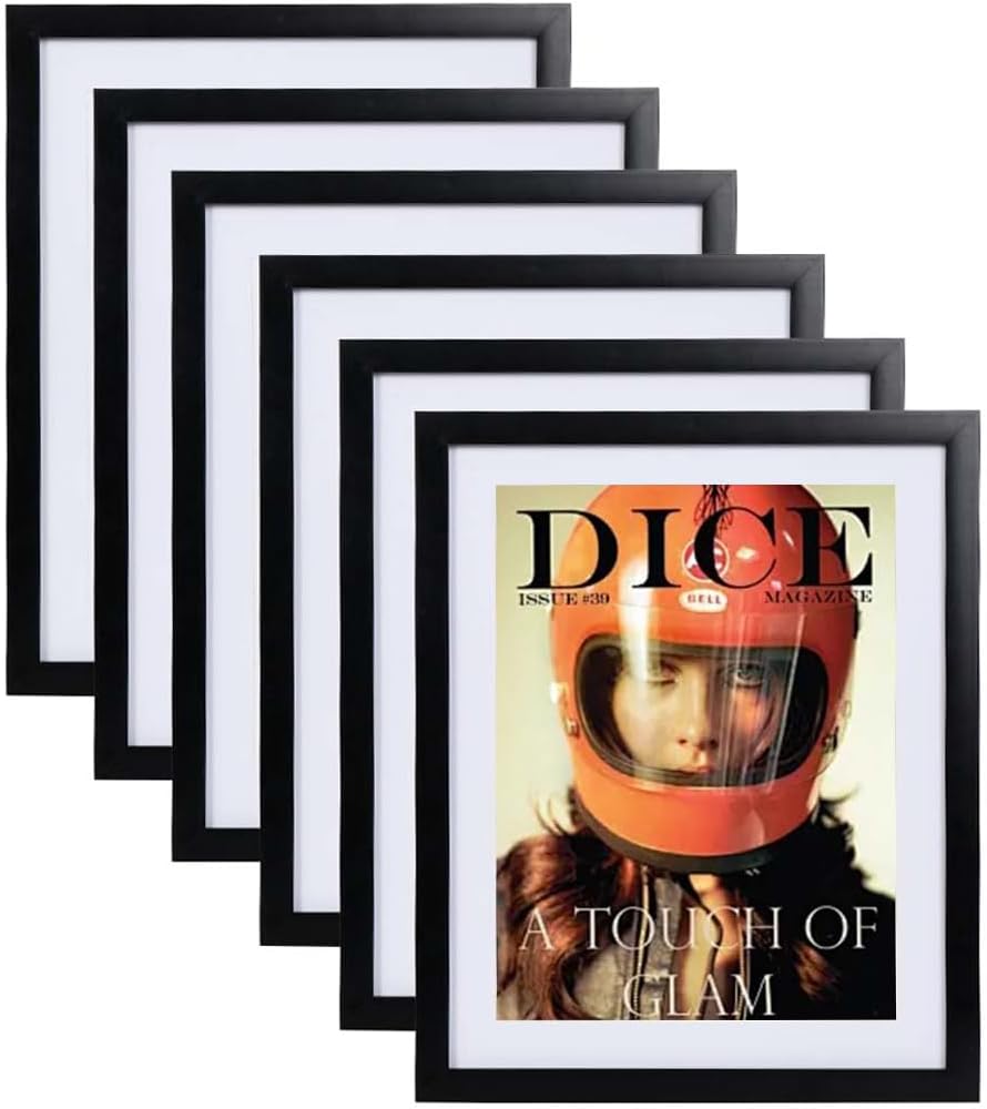 Amazon.com: CheeFun 6Pcs Sports Magazine Display Frame: Black Magazine ...