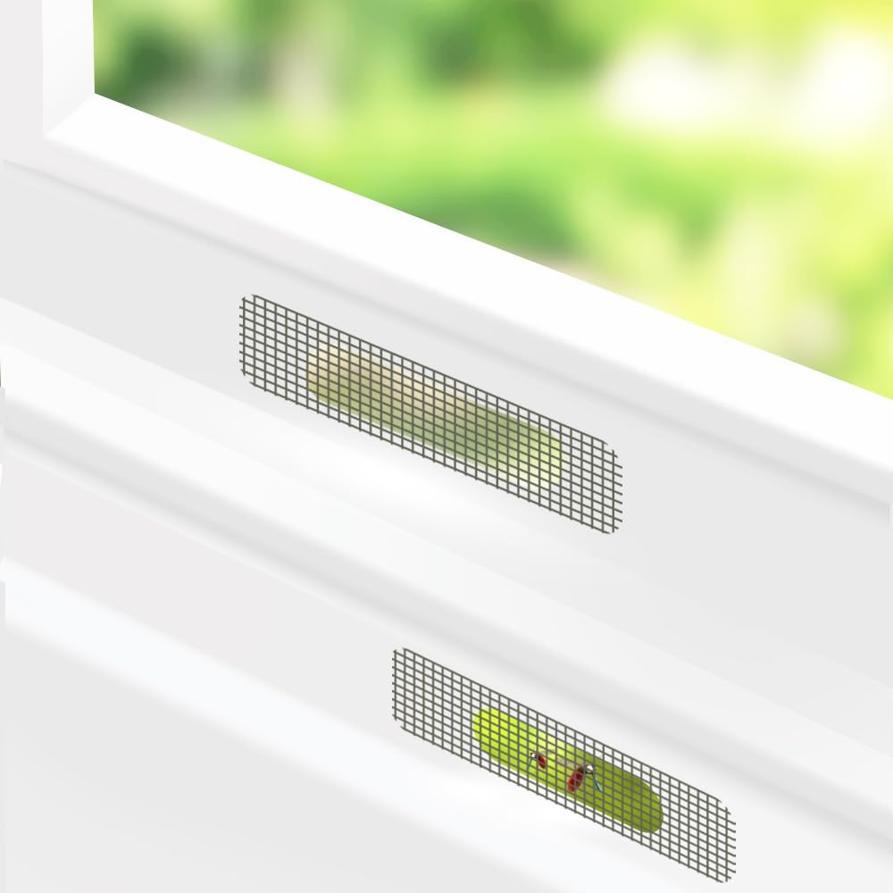 50pcs Window Weep Holes Cover Screen Repair Patches Fly Mesh Netting ...