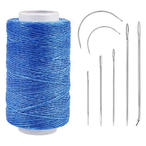 Leather Waxed Thread, 250M Sewing Waxed Thread Cord with Heavy Duty ...