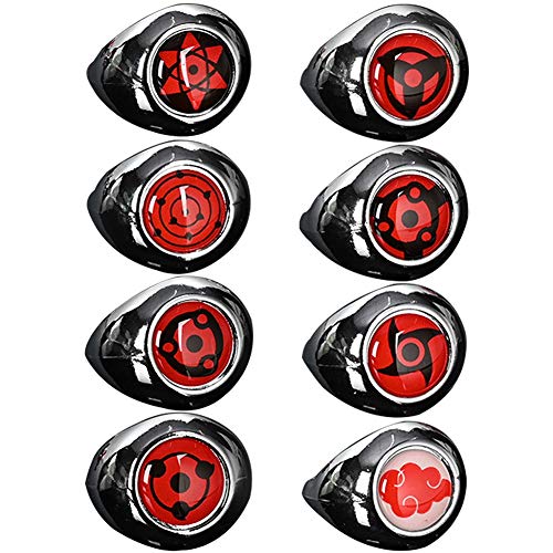 Buy Pkiooi Naruto Ring Cosplay Uchiha Itachi Sharingan Collection(Style ...
