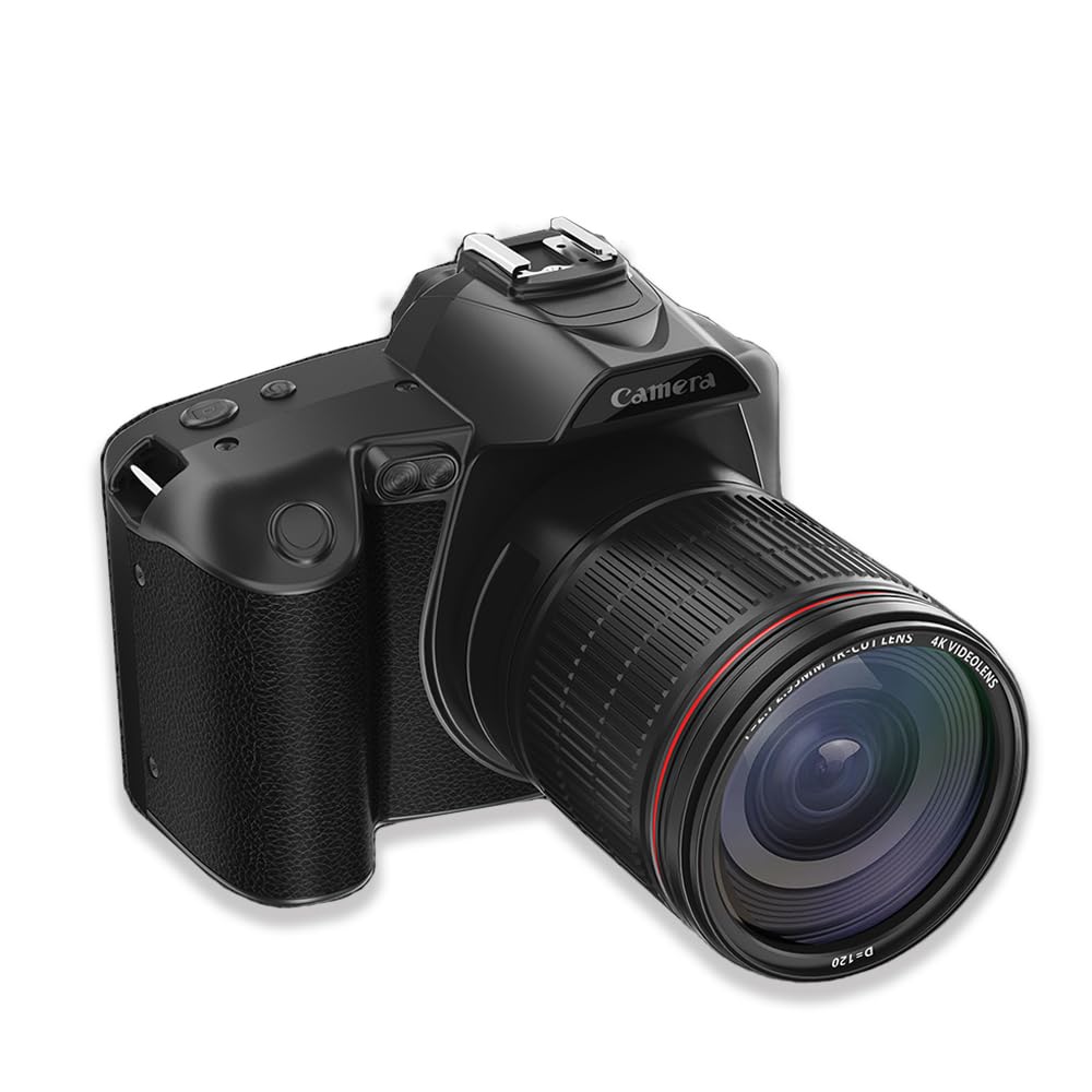 Digital Camera, 4K Vlogging Camera with 64MP 16X Zoom 128GB SD Card ...