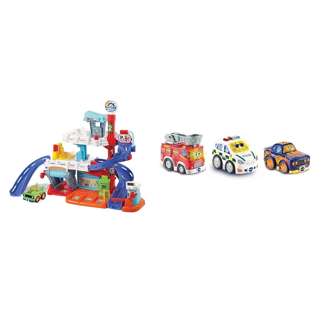 Toot Toot VTech Toot-Toot Drivers 3 Car Pack With Fire Engine, Police ...