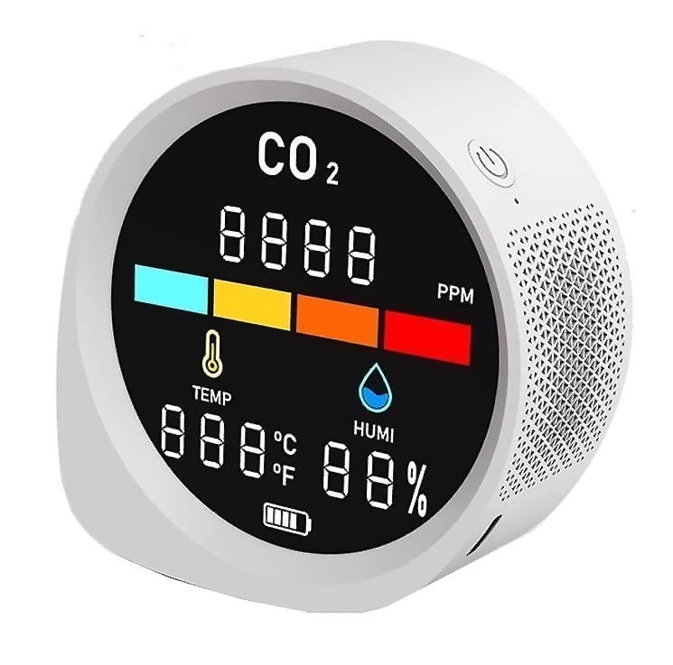 Buy CO2 Detector, 3 in 1 Air Quality Monitor, Carbon Dioxide ...