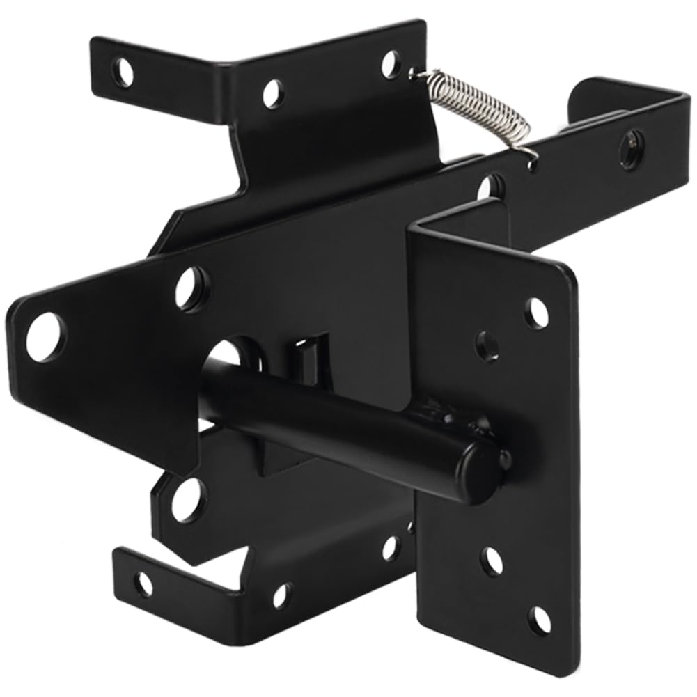 Snapklik.com : Dreamxiang Self Locking Gate Latch, Post Mount Automatic ...