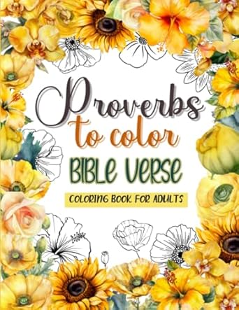 Amazon.com: Proverbs to Color - Bible Verse Coloring Book for Adults ...