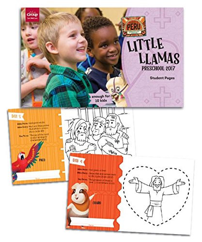 Little Llamas Preschool Pages (Package of 50 Sheets, Enough for 10 Kids ...