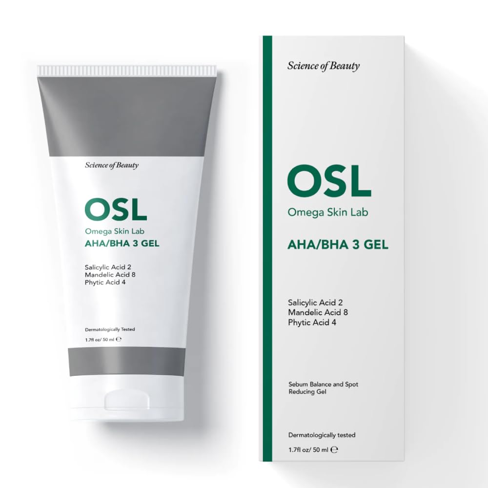 OSL Omega Skin Lab OSL AHA BHA 3 Gel 50ml - Contains Phytic Acid 4 ...