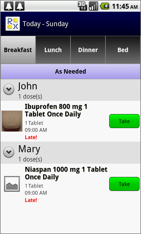 RX Pal Family/Elder Care - Multi Patient Medication Reminders/Alerts ...