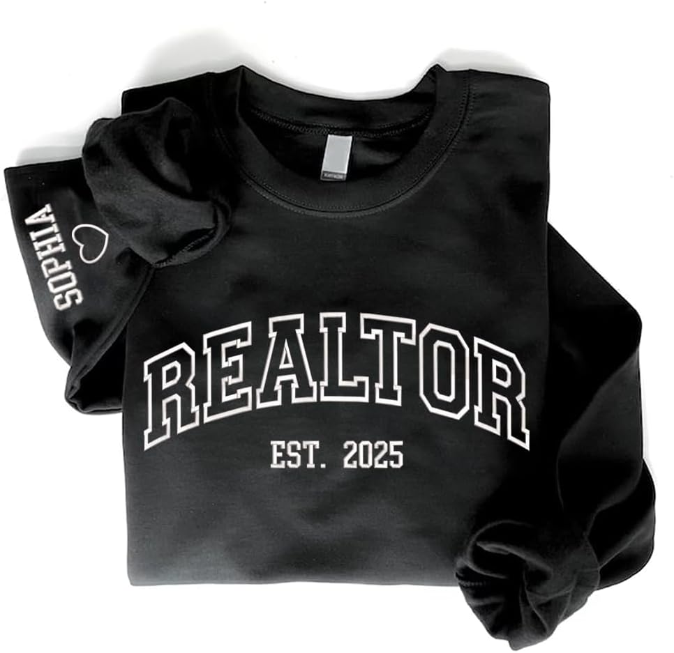 UrbanNEST Custom Realtor Embroidered Sweatshirt, Real Estate Agent ...