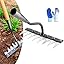 Garden Rake,Weeding Rake,5/6/7/8 Teeth Carbon Steel Garden Weeding Rake ...