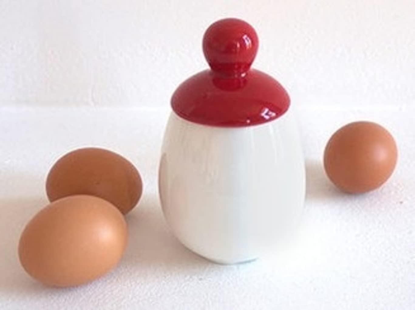 Amazon.com: AggCoddler - XXL Porcelain and Silicone Egg Cooker ...