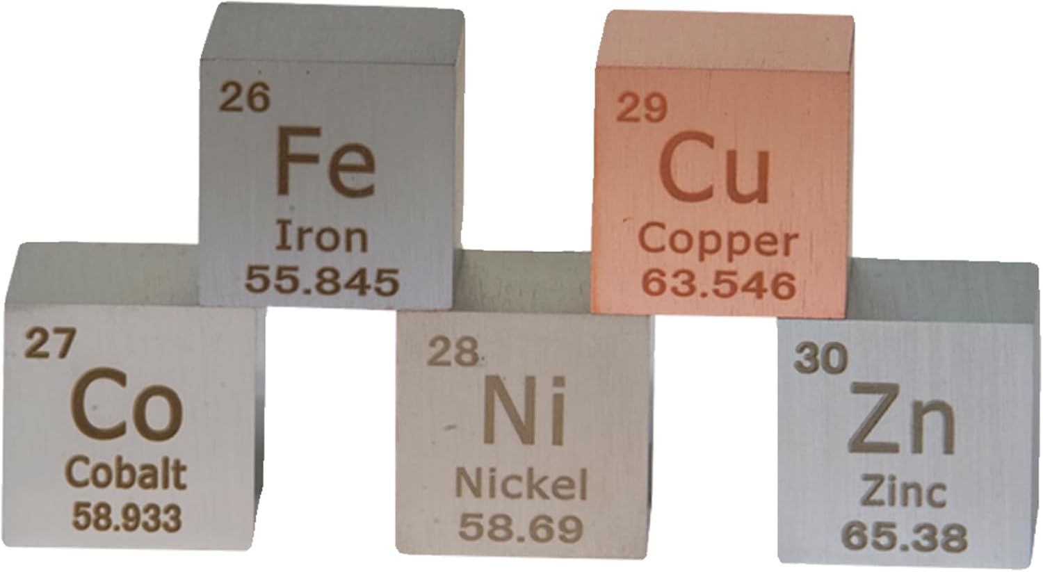 Amazon.com: DFDPAXL 5 Pieces Element Cube Set 10Mm Pure Metal Iron ...