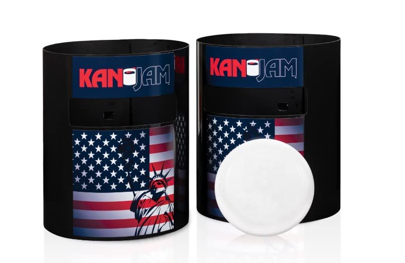 Amazon.com : Kan Jam USA Edition Disc Toss Game for The Backyard, Beach ...