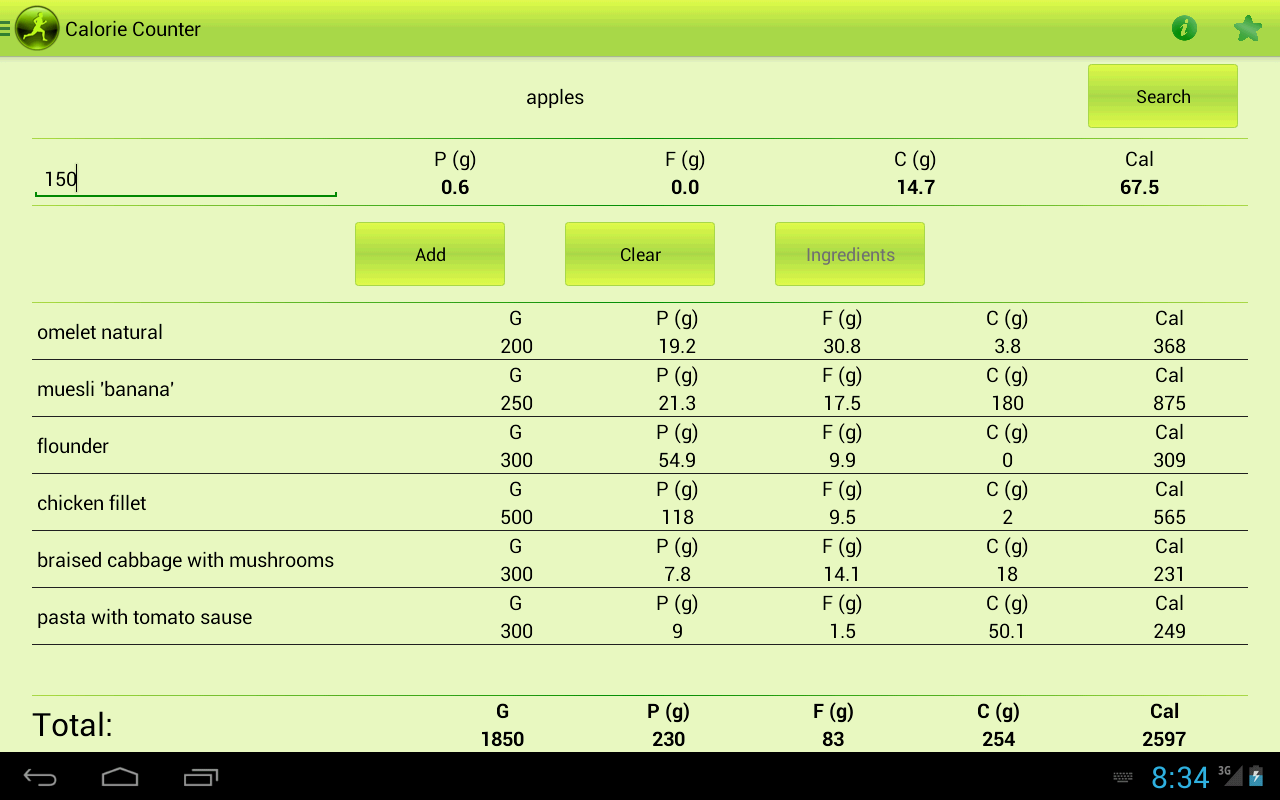 Fitness Calculator - App on Amazon Appstore
