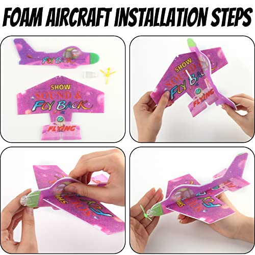 ZoneYan Polystyrene Glider Plane, Pack of 5 Gliding Planes, Children’s ...