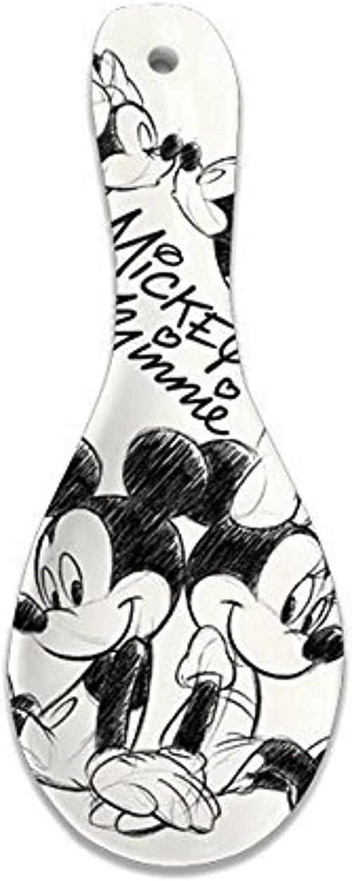 Amazon.com: Disney Mickey and Minnie Mouse Sketch Ceramic Spoon Rest, 9 ...