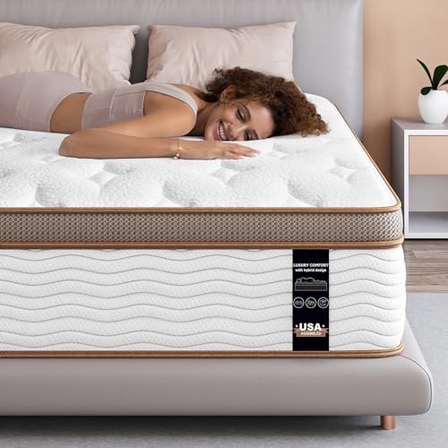 Amazon.com: BedStory Short Queen Mattress - 11.5 Inch Hybrid Mattress ...