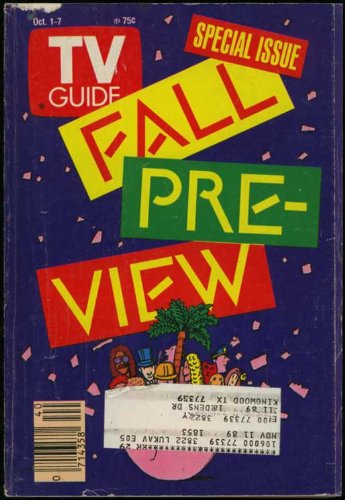 TV Guide Fall Preview Special Issue October 1-7, 1988: unknown author ...