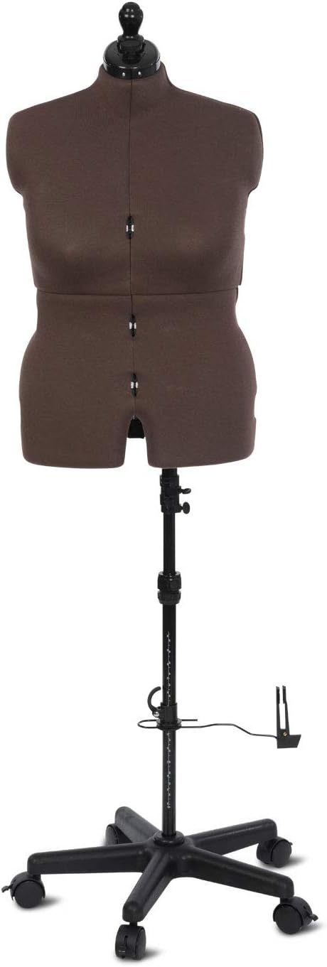 Adjustoform Olivia Part Large Textured Brown Adjustable Dress Form (UK ...