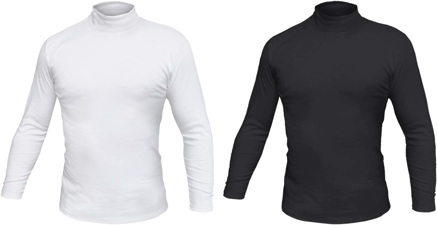 Liabel Pack 2 Lupetto Uomo Cotone Interlock Caldo Vari Colori (Bianco ...