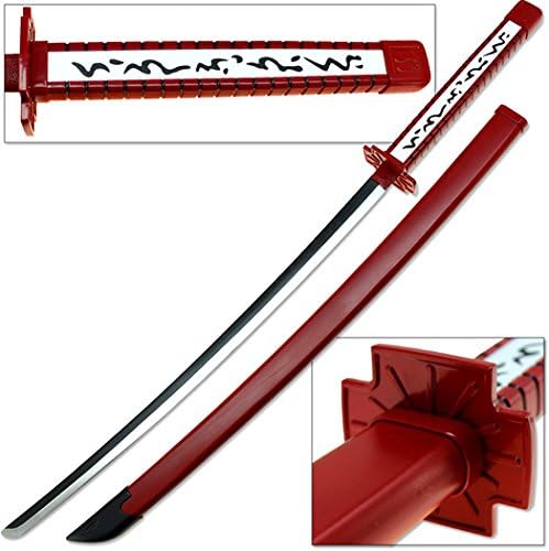 Amazon.com : Deep Red Anime Fantasy Sword Akame Japanese Katana Replica ...