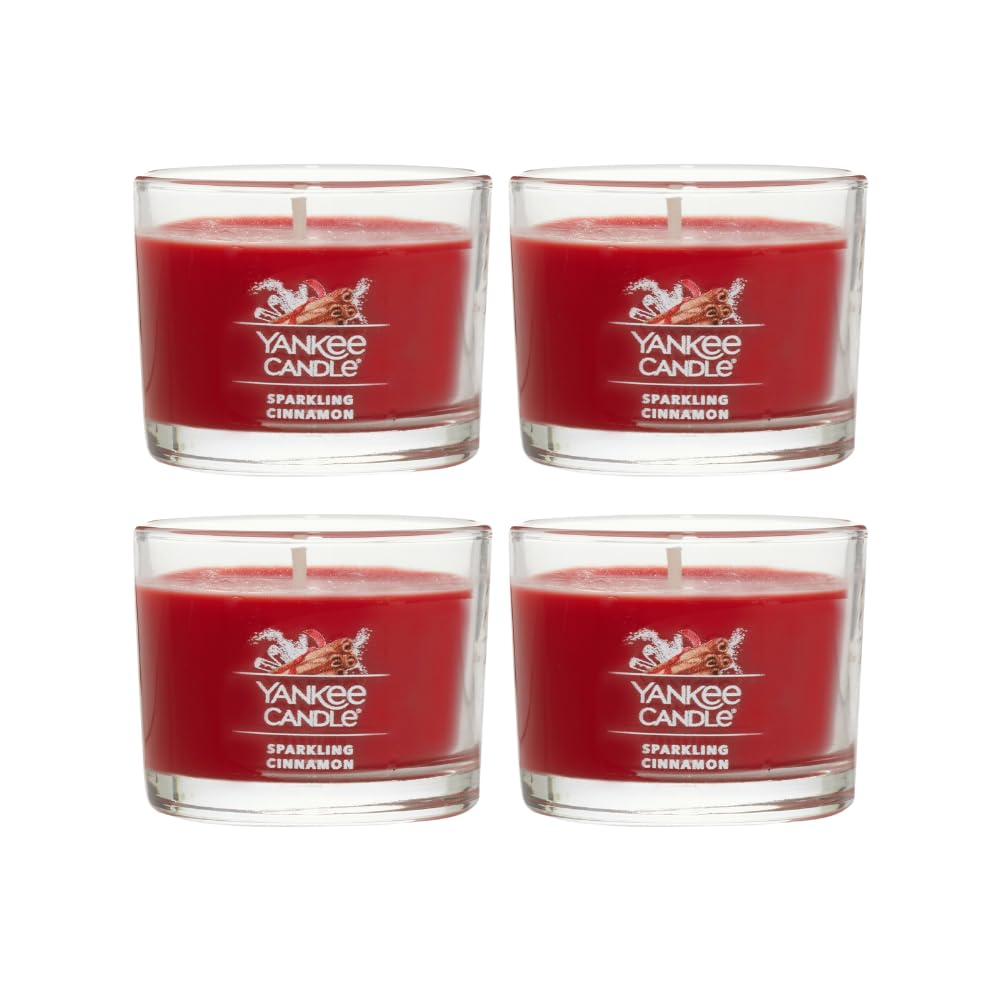 Amazon.com: Yankee Candle Signature Votive Mini Candle Jar, Sparkling ...